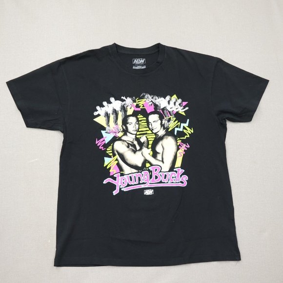Hot Topic | Shirts | Aew All Elite Wrestling Young Bucks Throwback ...